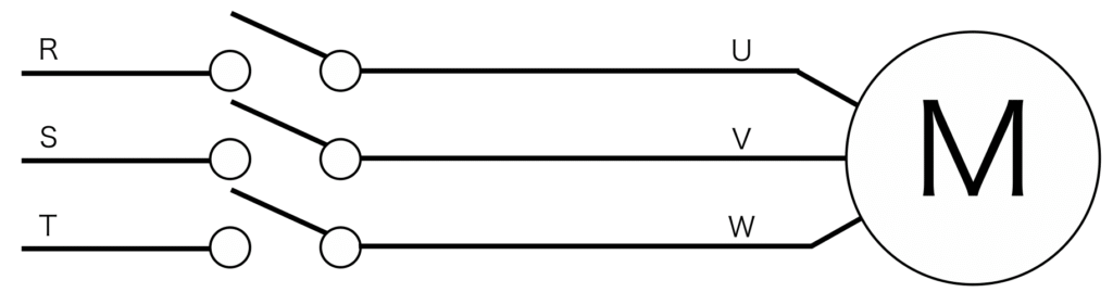 三相交流回路の「RST」と「UVW」の違いについて